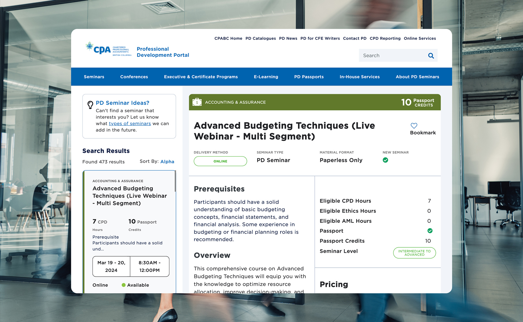CPA BC | UX & Web Architecture for Professional Association | E-Cubed